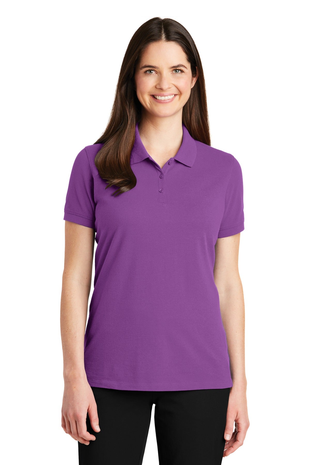Port Authority ® Women's EZCotton ® Polo. LK8000 - Bright Violet