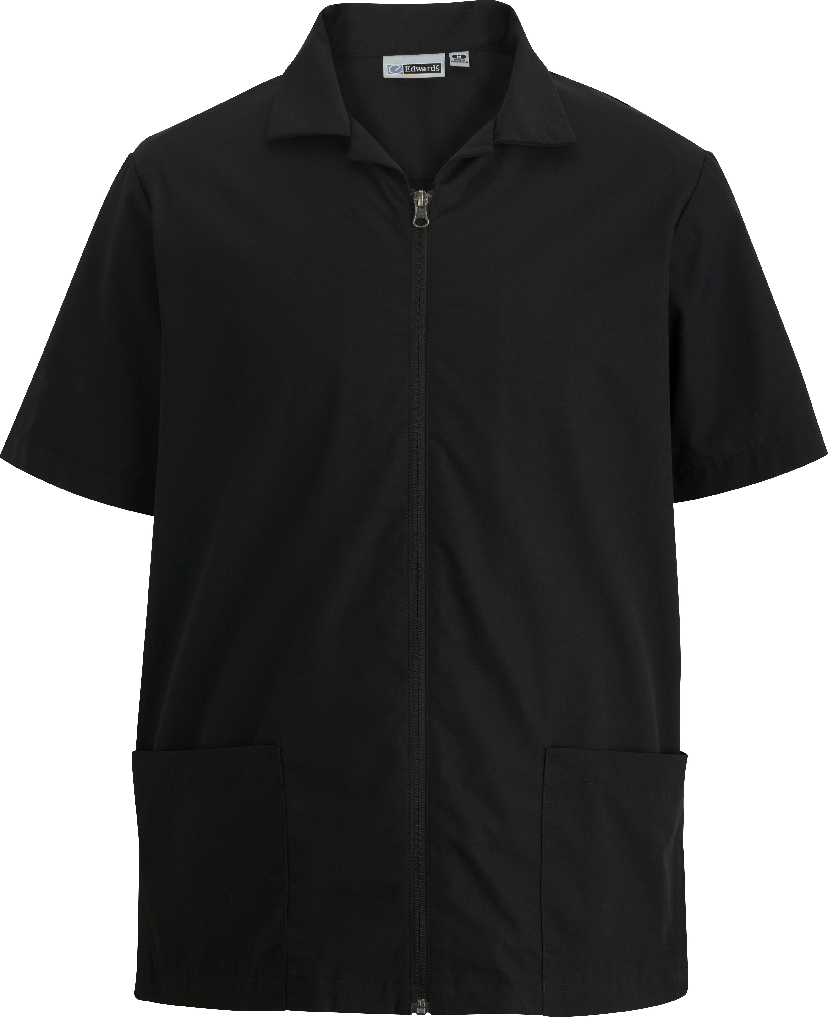 Edwards [4891] Men's Essential Zip-Front Service Shirt. Live Chat For